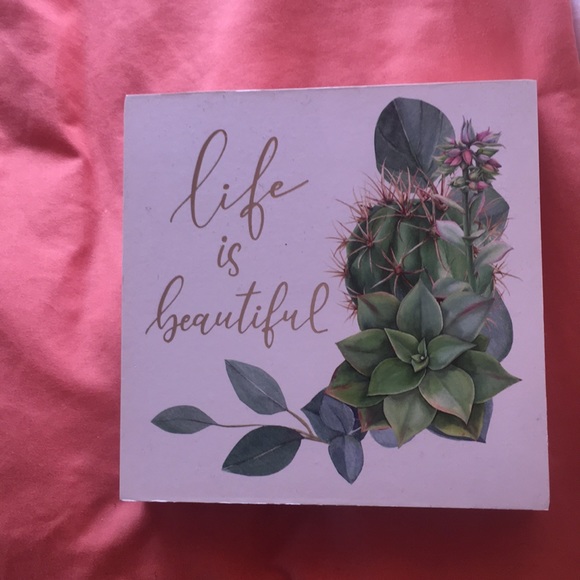 Target | Wall Decor | Life Is Beautiful Frame | Poshmark